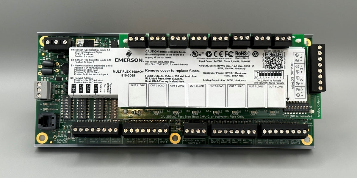 810-3065 - Emerson MultiFlex 168AO-16 Input,8 Relay Out — BuyEMS.net